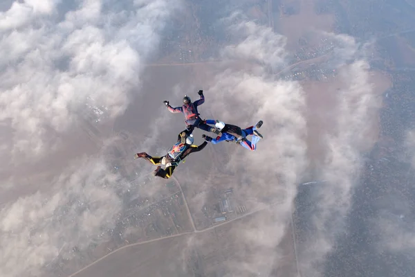 Three skydivers Stock Photos, Royalty Free Three skydivers Images ...