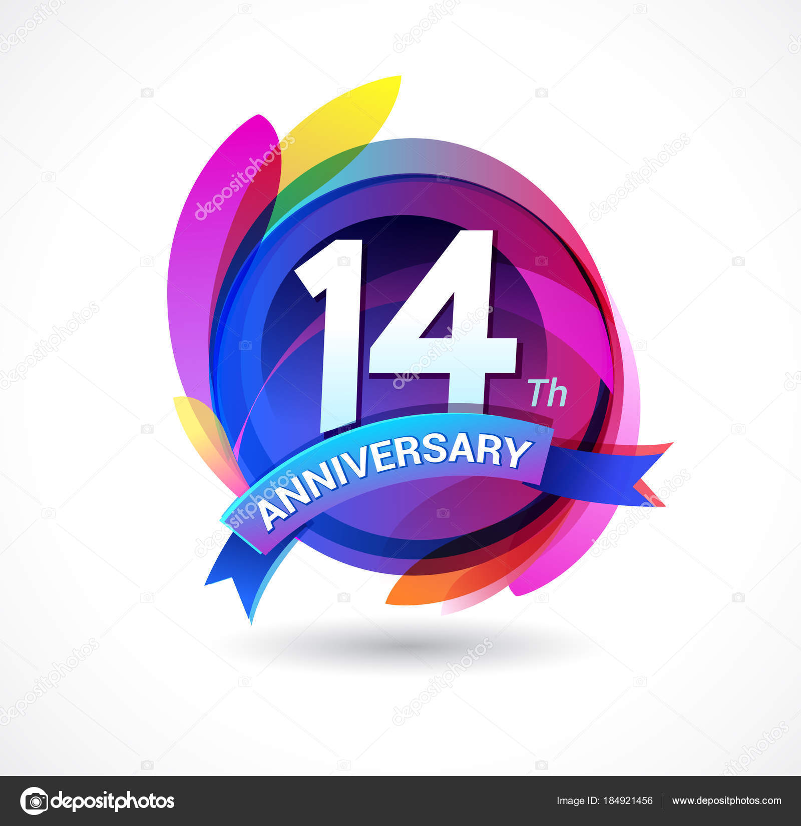 Diseño Del Logotipo Para Años Aniversario Sobre Fondo Blanco Vector de ...