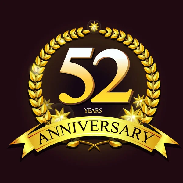 52 aniversario imágenes de stock de arte vectorial | Depositphotos