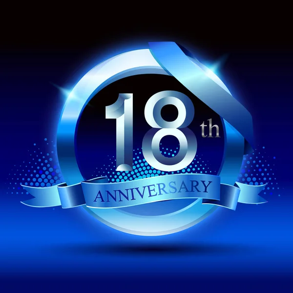 Years Blue Anniversary Decorative Background Stock Vector Image by ...