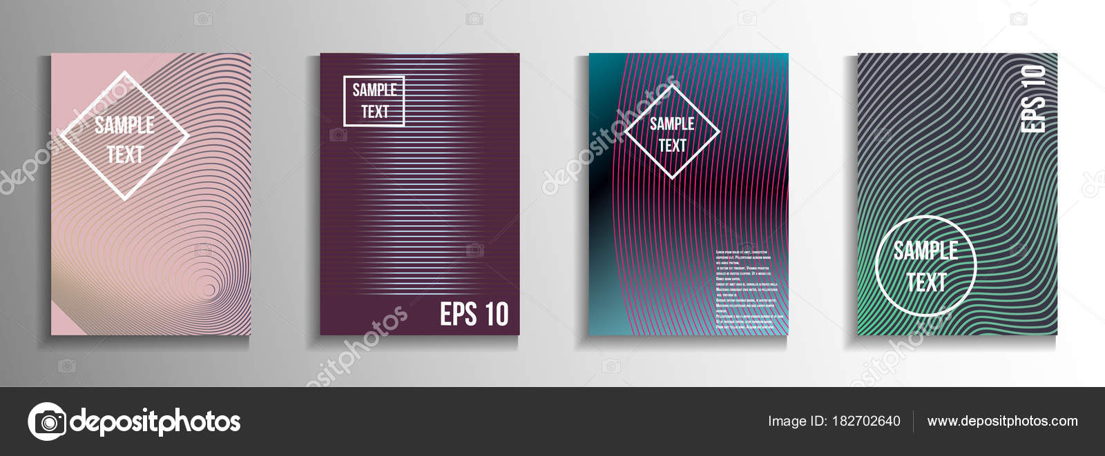 A set of rectangular patterns from lines. Stock Vector Image by ...