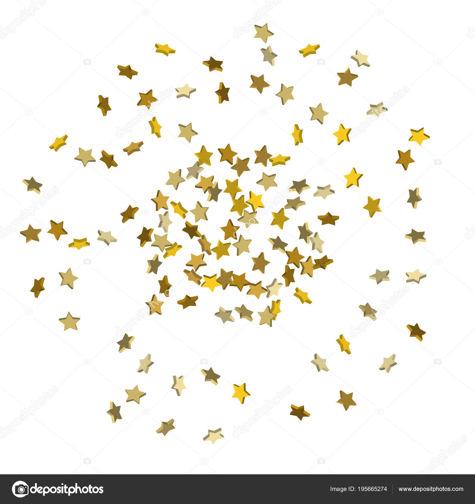 Falling confetti stars Stock Vector Image by ©NinaLisitsyna #195665274