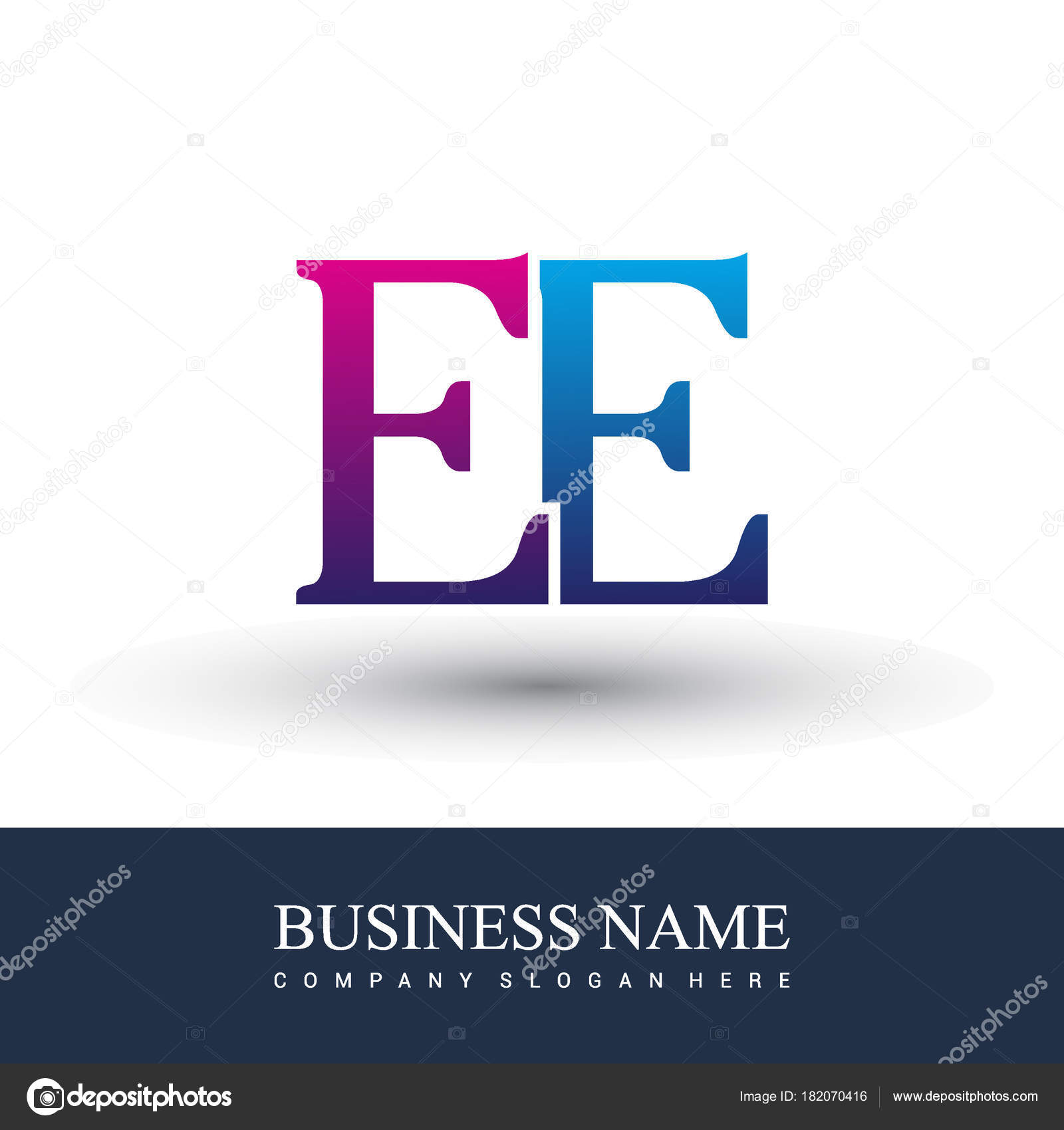 Letters Logo Initial Logo Identity Your Business Company Stock Vector ...