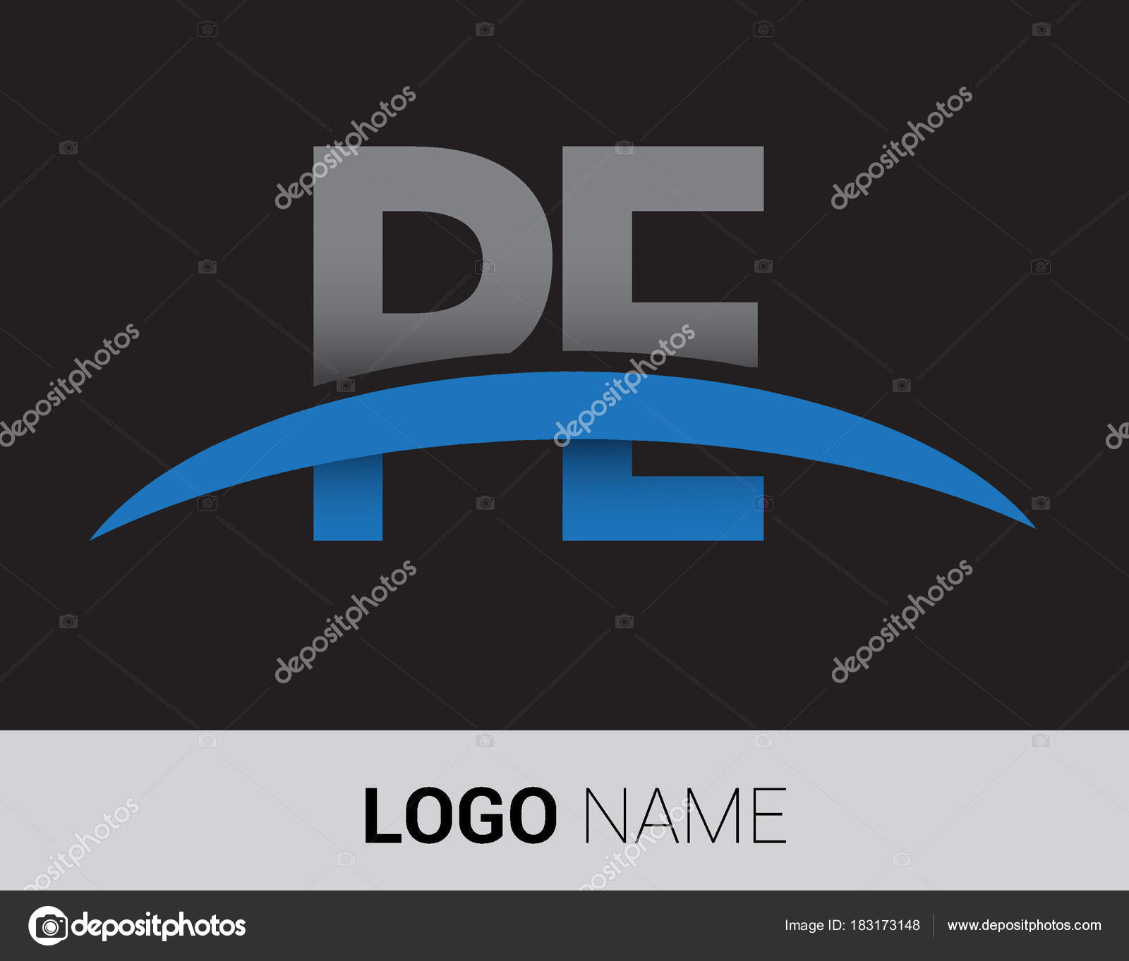 Letters Logo Initial Logo Identity Your Business Company Stock Vector ...