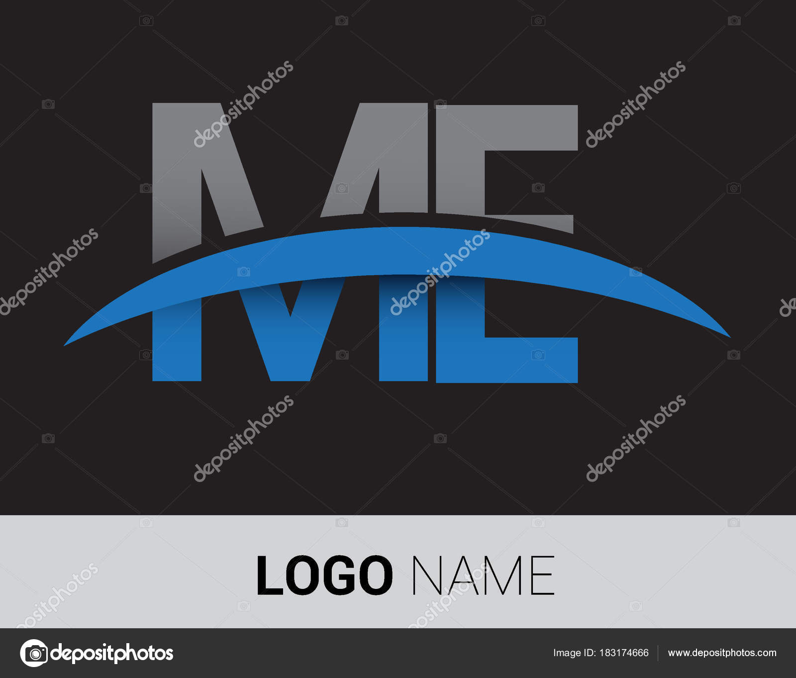 Letters Logo Initial Logo Identity Your Business Company Stock Vector ...