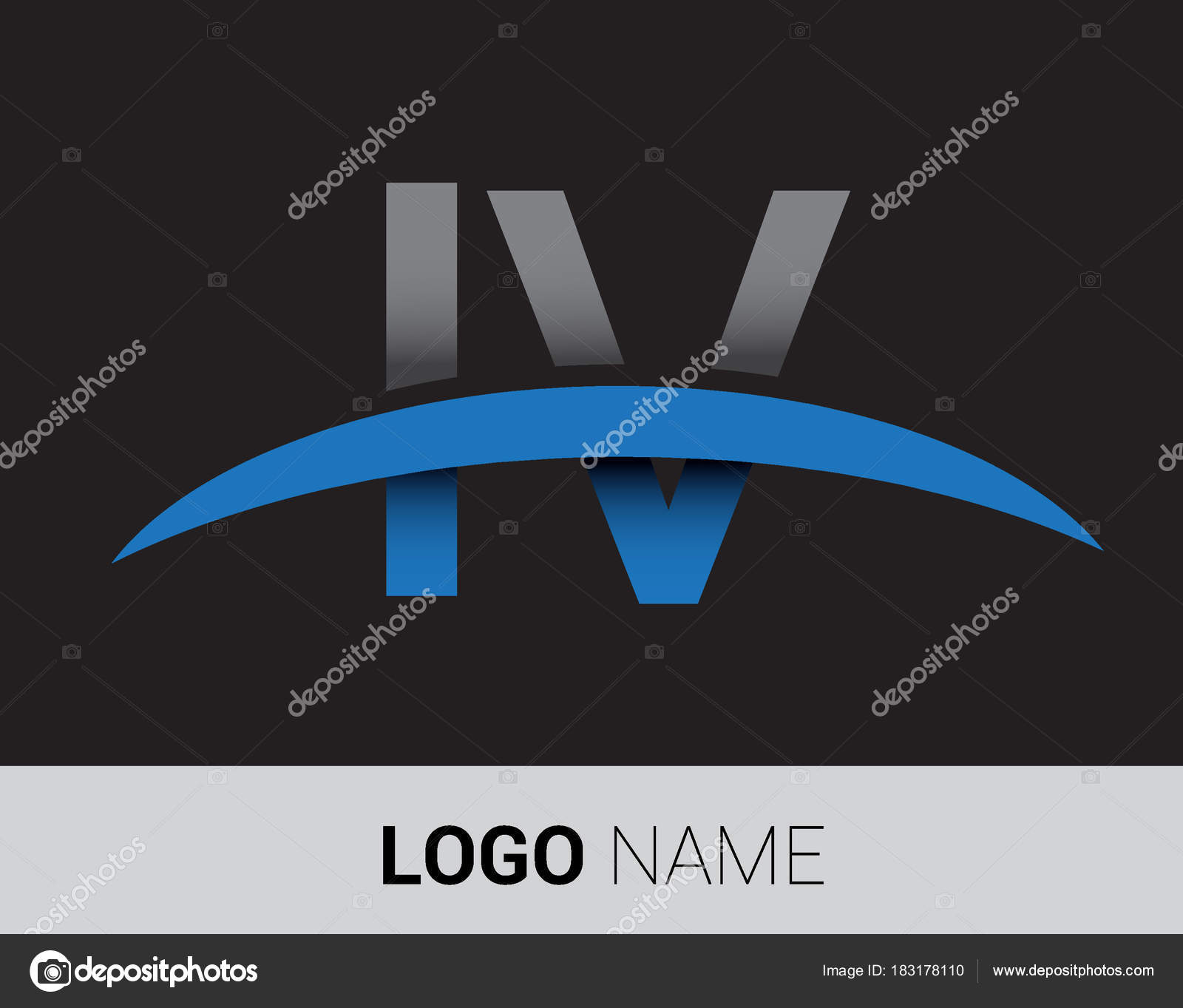 Letters Logo Initial Logo Identity Your Business Company Stock Vector ...