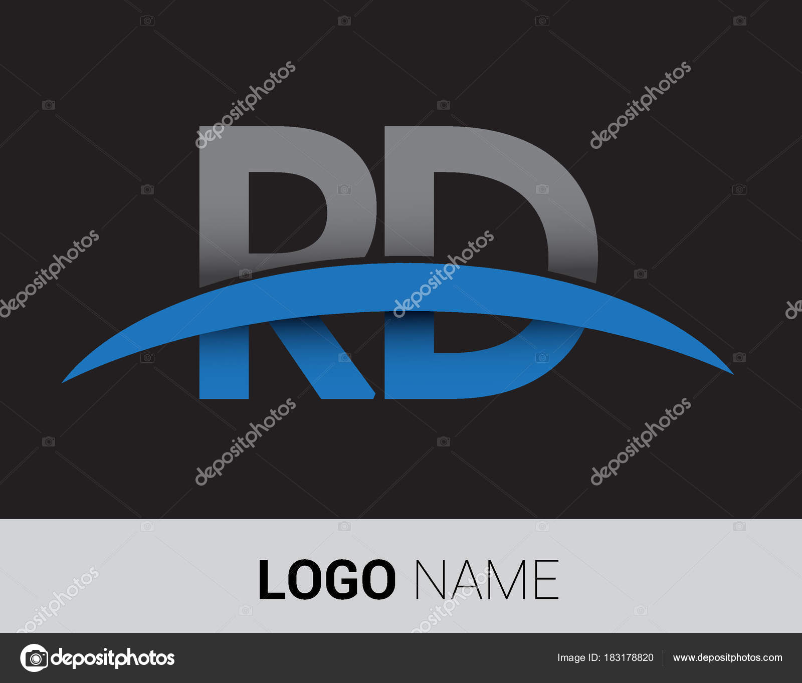 Letters Logo Initial Logo Identity Your Business Company Stock Vector ...