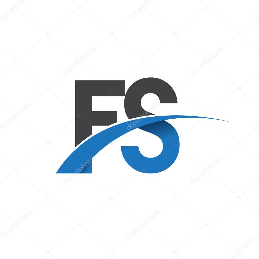 logotipo de letras fs, identidad inicial del logotipo para su negocio y ...