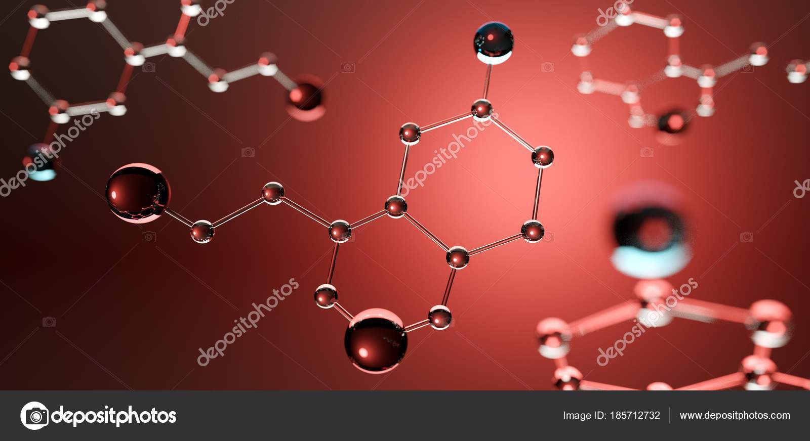 Serotonin Chemical Structure 3d
