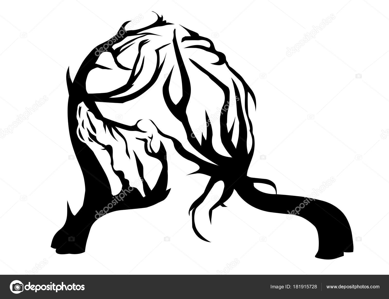 Girl Tree Two Images One Illusion Image Both Girl Tree Stock Vector ...