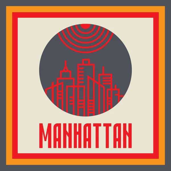 Manhattan logo imágenes de stock de arte vectorial | Depositphotos