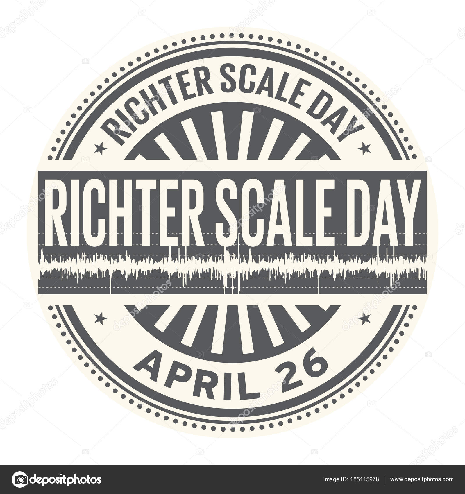 Richter Scale Day Stock Vector Image by ©_fla #185115978