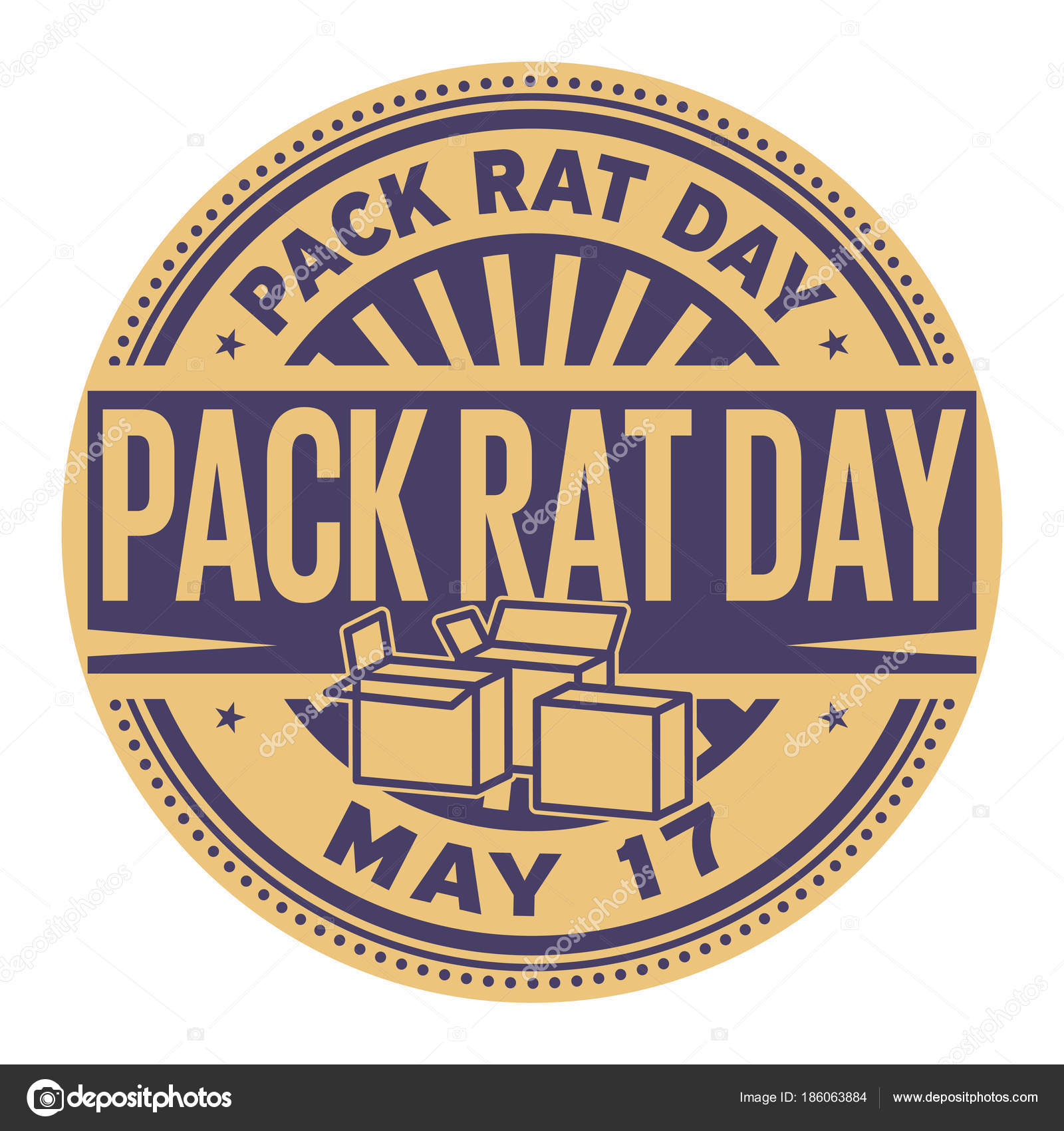 Pack Rat Day stamp Stock Vector Image by ©_fla #186063884