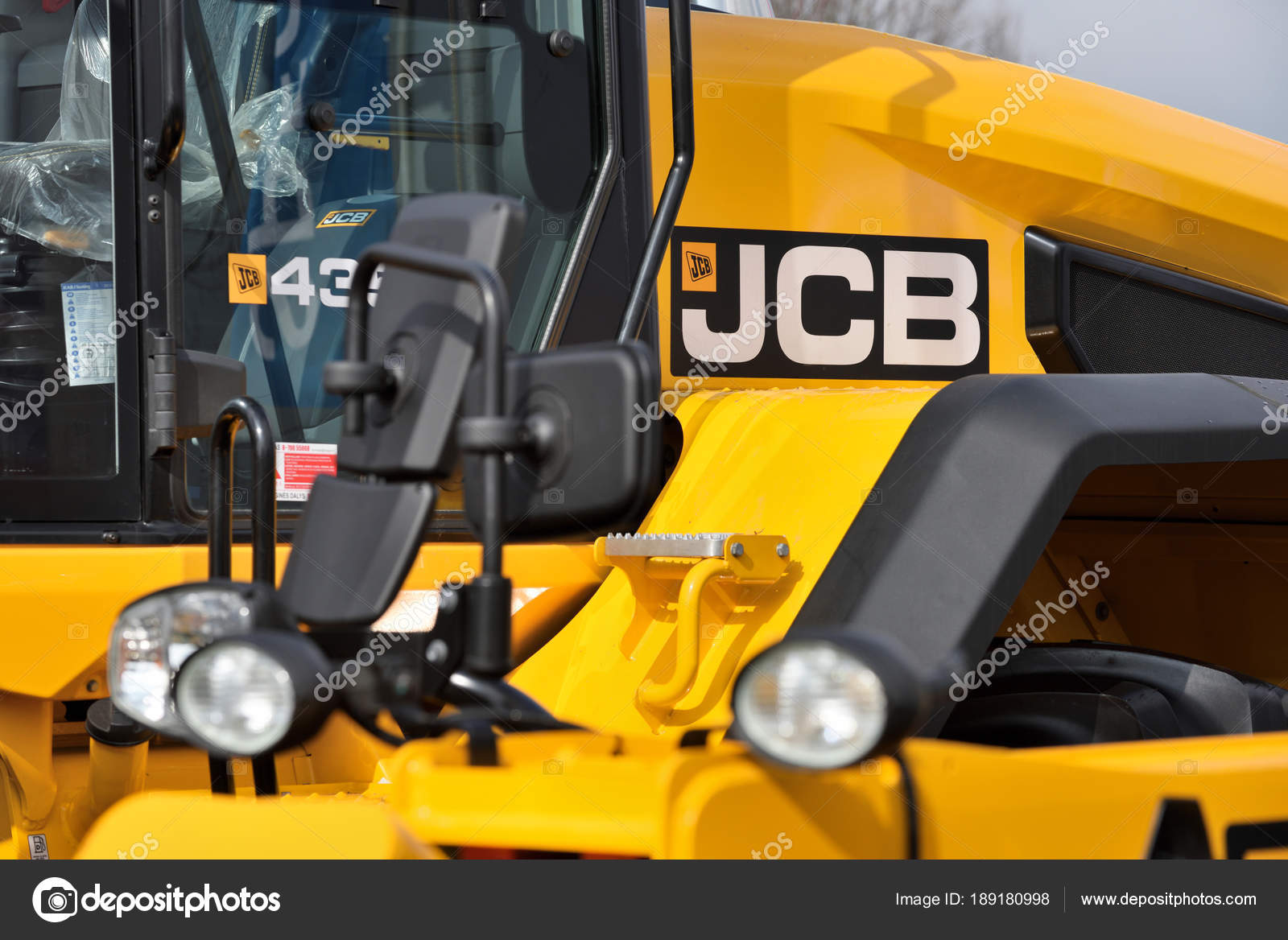 JCB heavy duty equipment vehicle and logo – Stock Editorial Photo ...