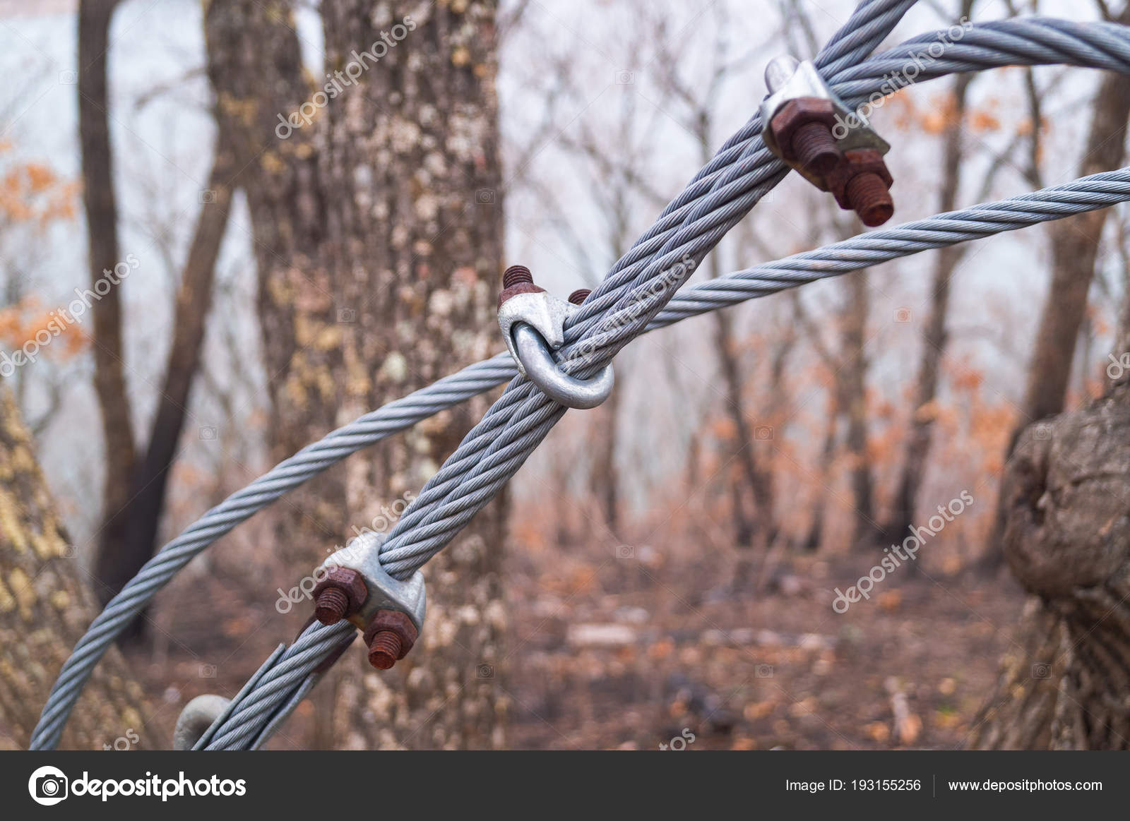 Metal wire rope — Stock Photo © Alex-VN #193155256
