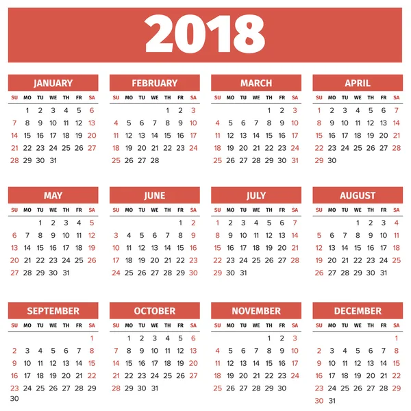 Simple 2021 year calendar — Stock Vector © 123sasha #130331622 Simple 2021 year calendar — Stock Vector © 123sasha #130331622