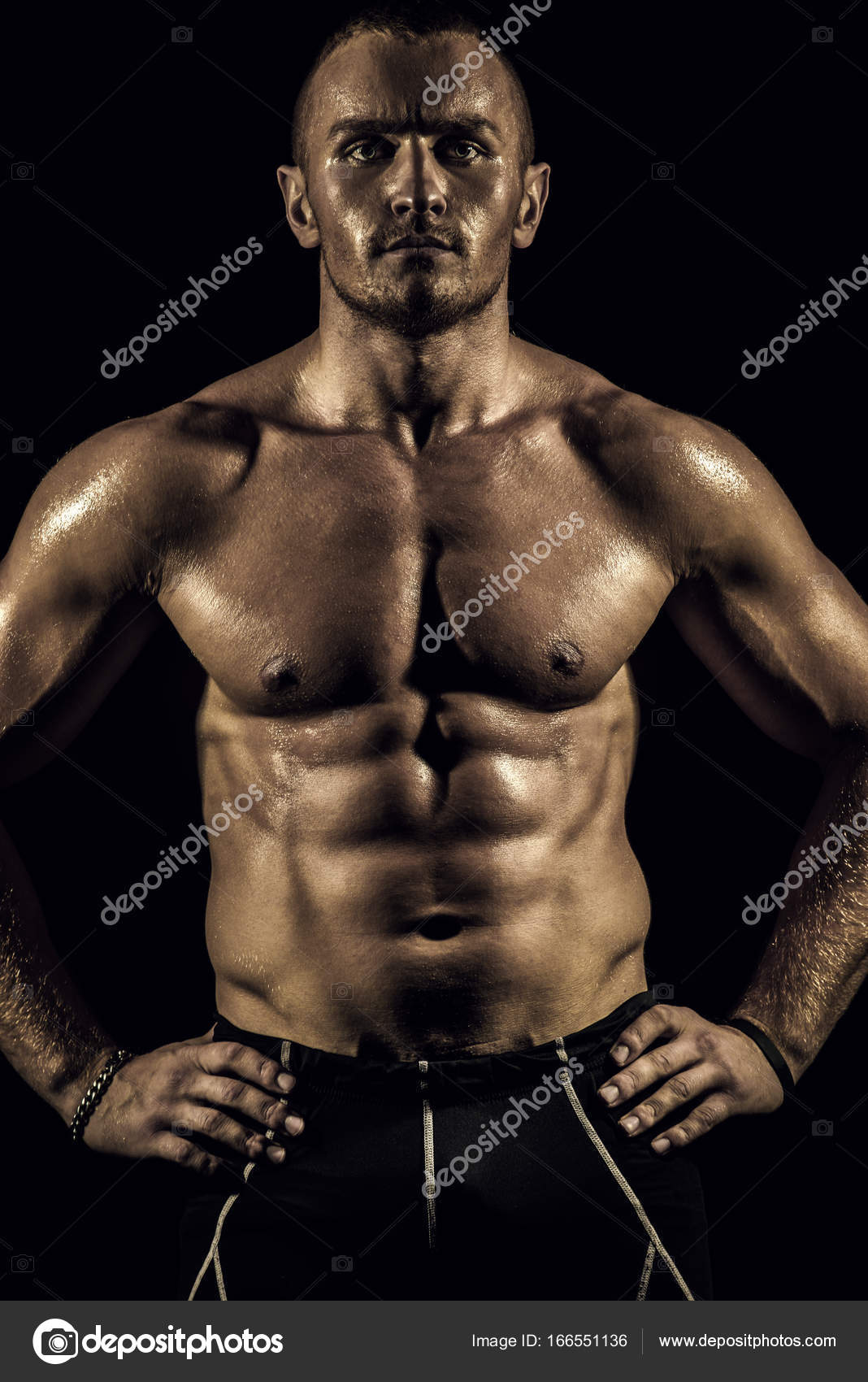 Perfect muscular body — Stock Photo © prometeus #166551136