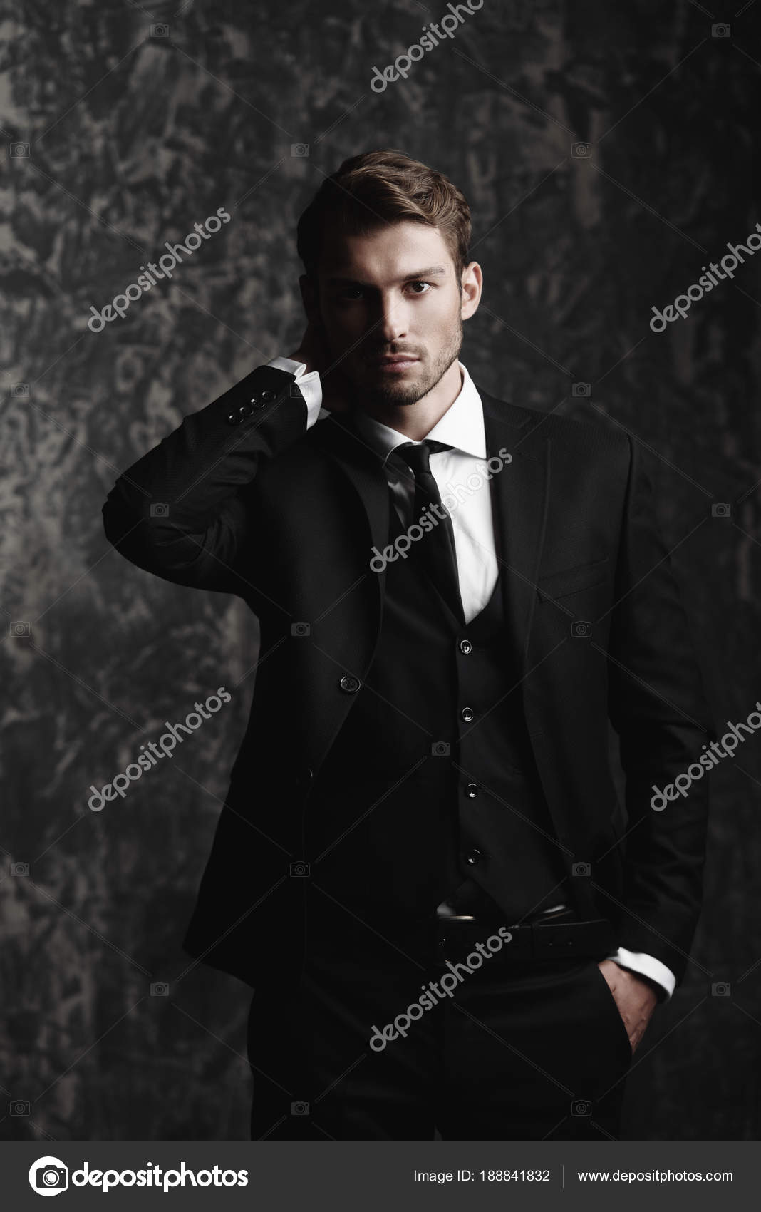 Classic elegant male suit Stock Photo by ©prometeus 188841832