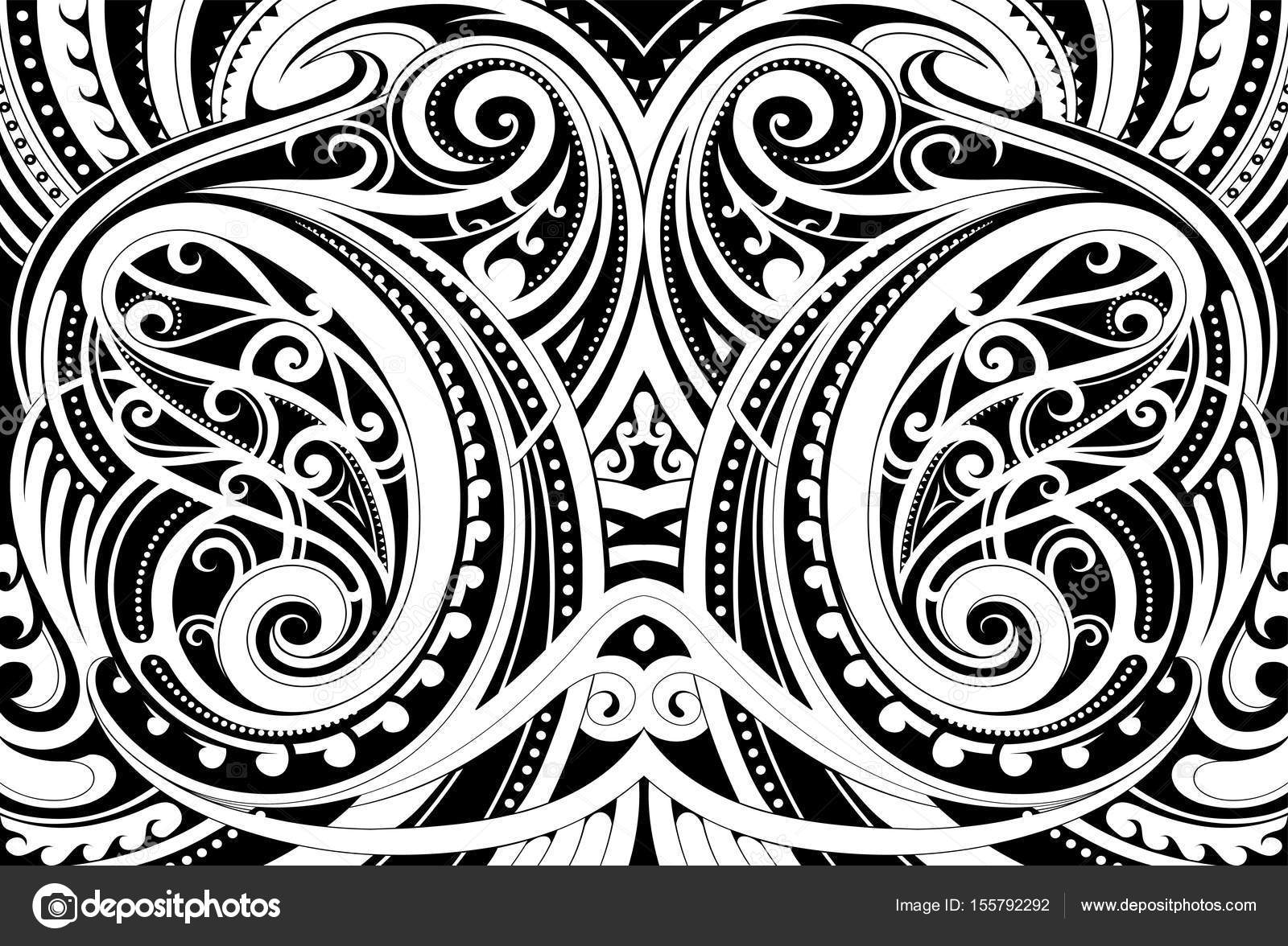 Maori ethnic ornament Stock Vector by ©akv_lv 155792292