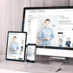 Rendering Online Shop Screens Laptop Desktop Computer Tablet ...
