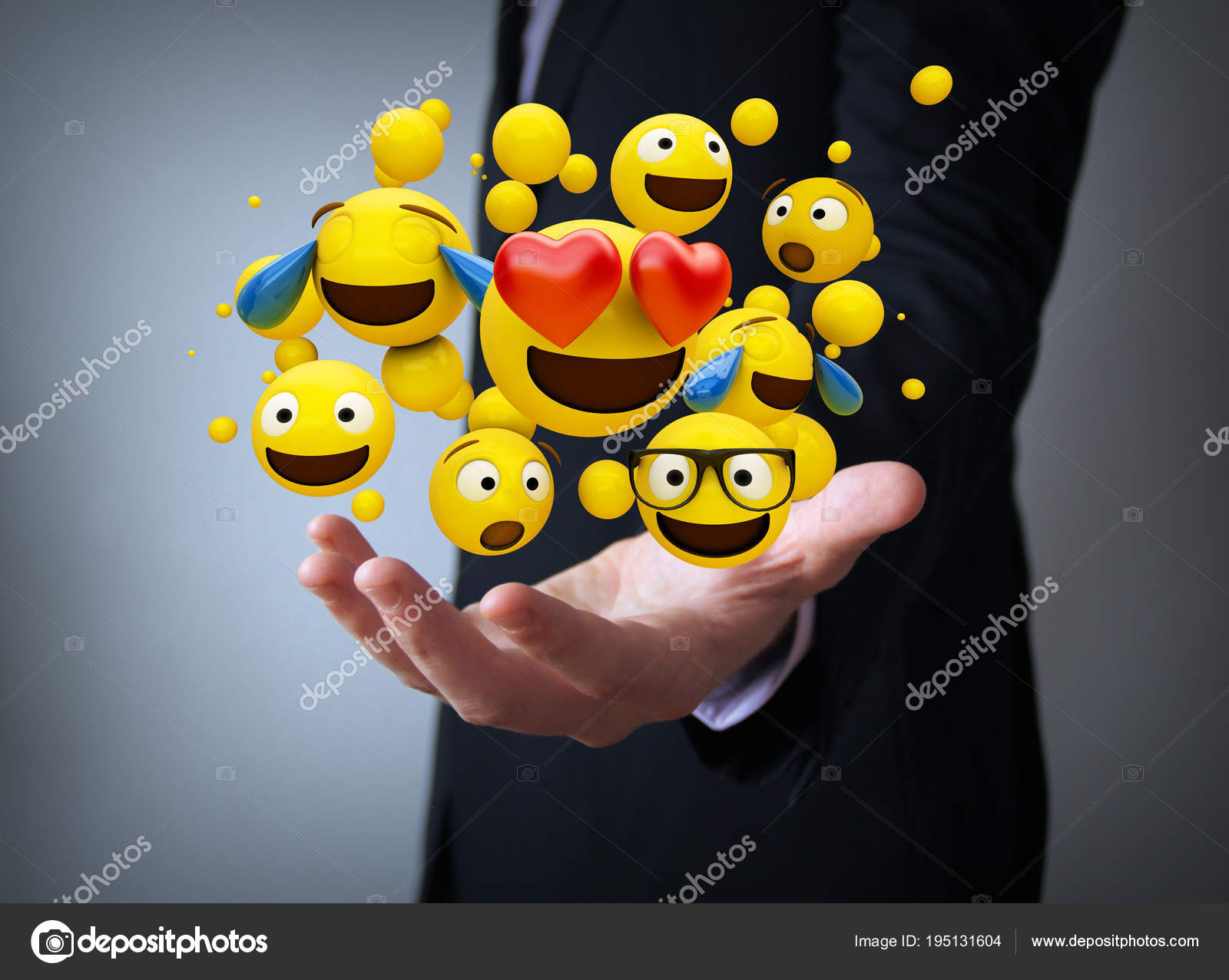 Rendering Group Emoticons Stock Photo by ©georgejmclittle 195131604