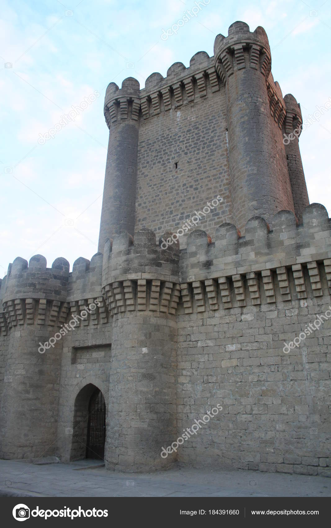 Quadrangular Castle Mardakan Baku Azerbaijan Stock Photo by ...