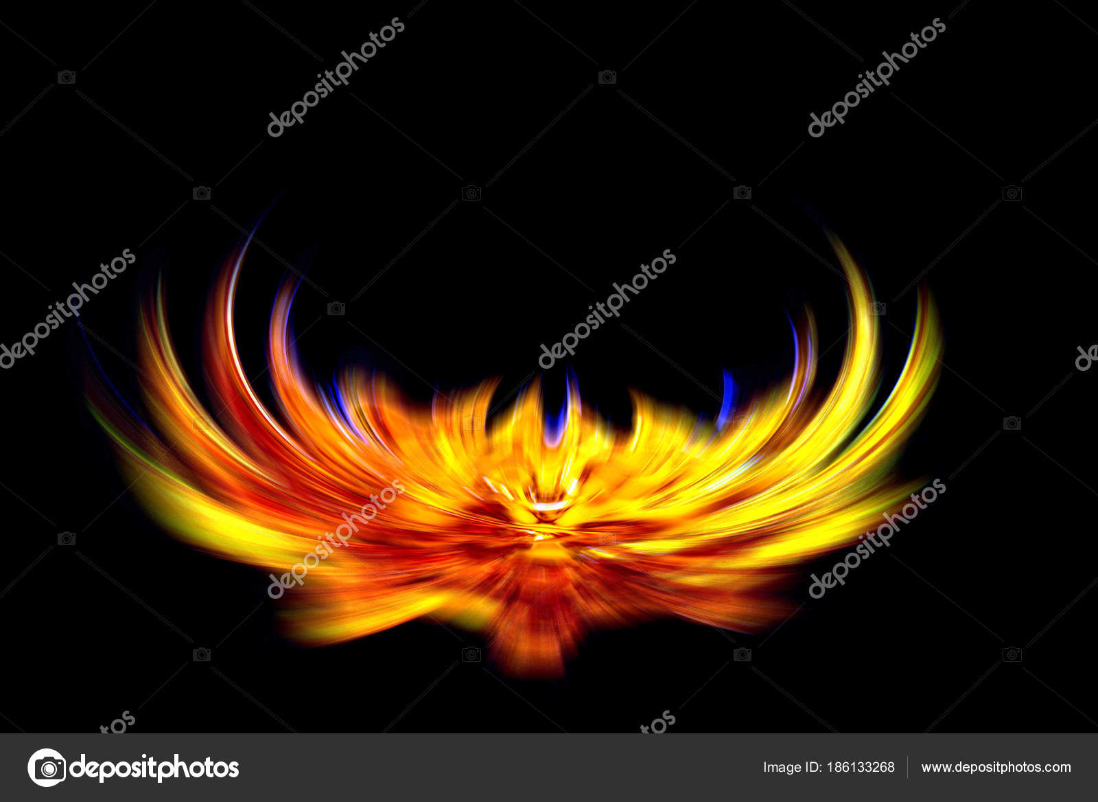 Abstract Dancing Flames Background — Stock Photo © CHROMORANGE #186133268