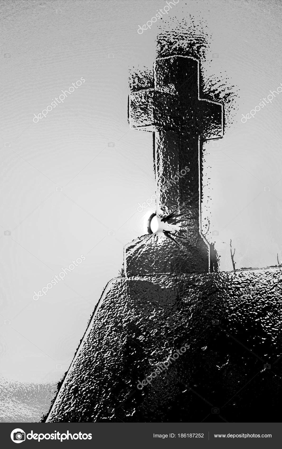 Cross Back Light Background Stock Photo by ©CHROMORANGE 186187252