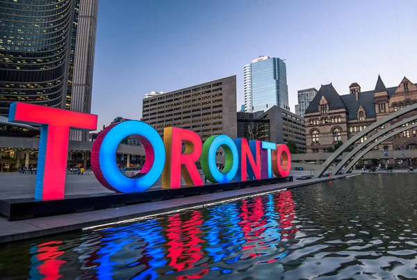 Toronto Sign Board City Hall Ontario Canada – Stock Editorial Photo ...