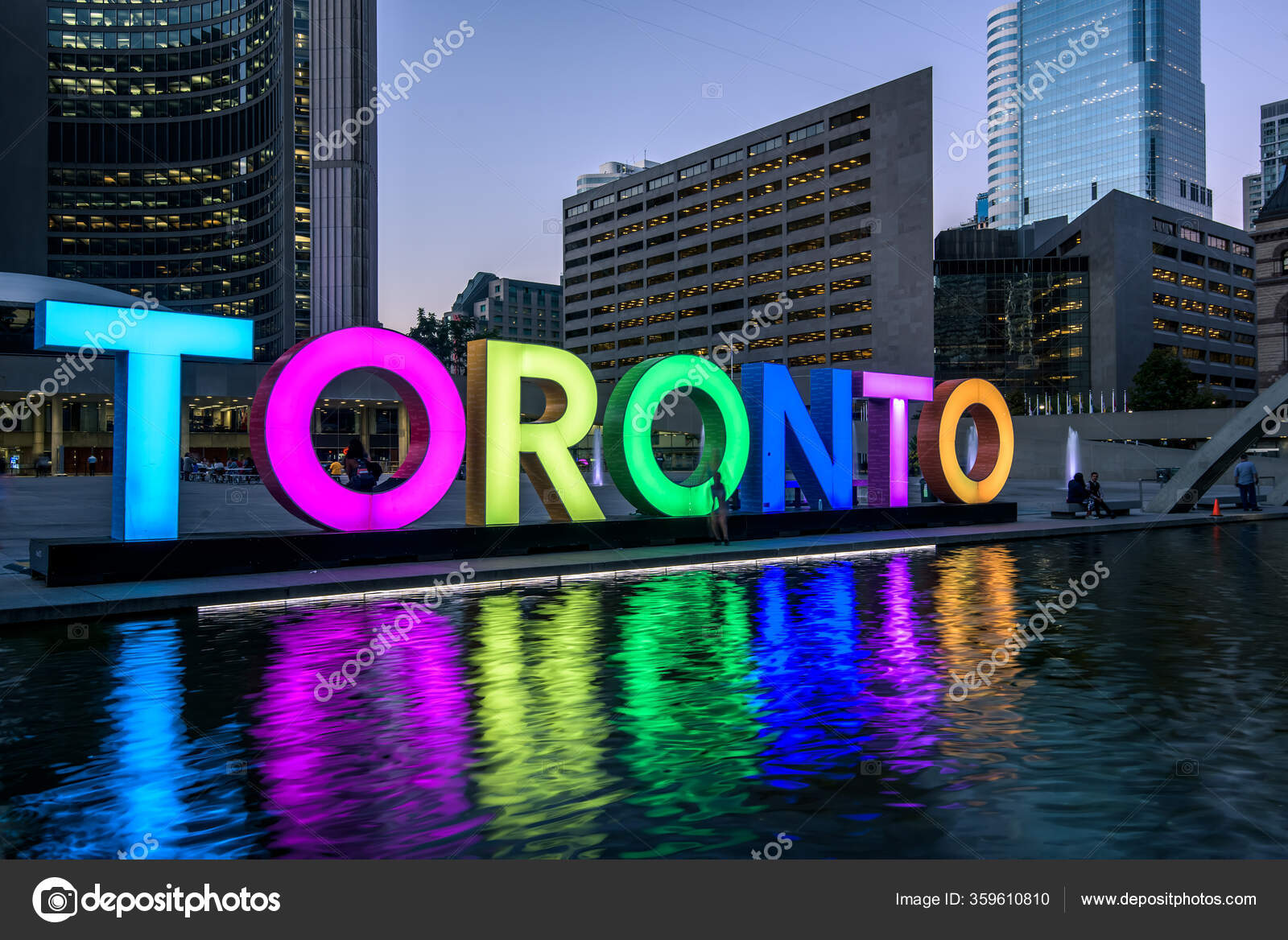 Toronto Sign Board City Hall Ontario Canada – Stock Editorial Photo ...