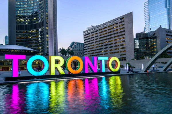 Toronto Sign Board City Hall Ontario Canada – Stock Editorial Photo ...