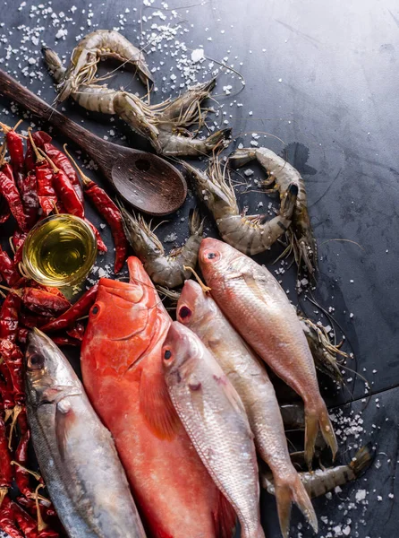 Red Snapper Raw Fish Table Top — Stock Photo © surangastock #360068500