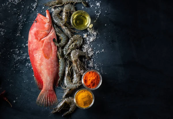 Red Snapper Raw Fish Table Top — Stock Photo © surangastock #360068500