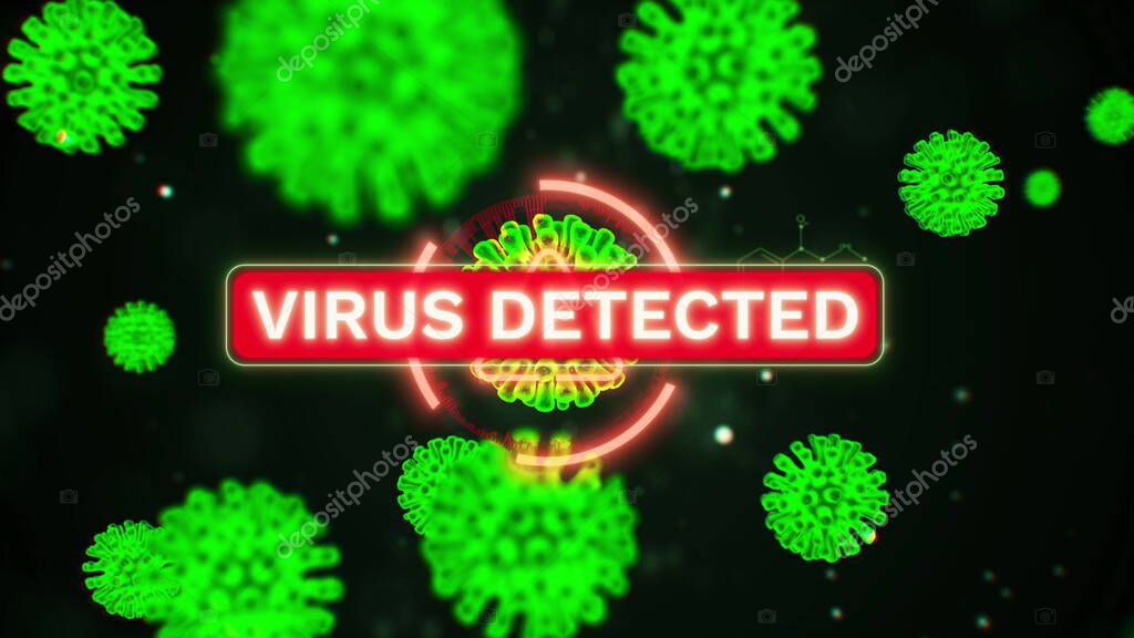 Resumen El modelo 3d de células patógenas coronavirus 2019-nCoV en ...