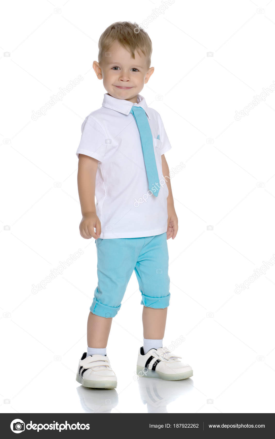 Handsome little boy in full growth — Stock Photo © lotosfoto1 #187922262