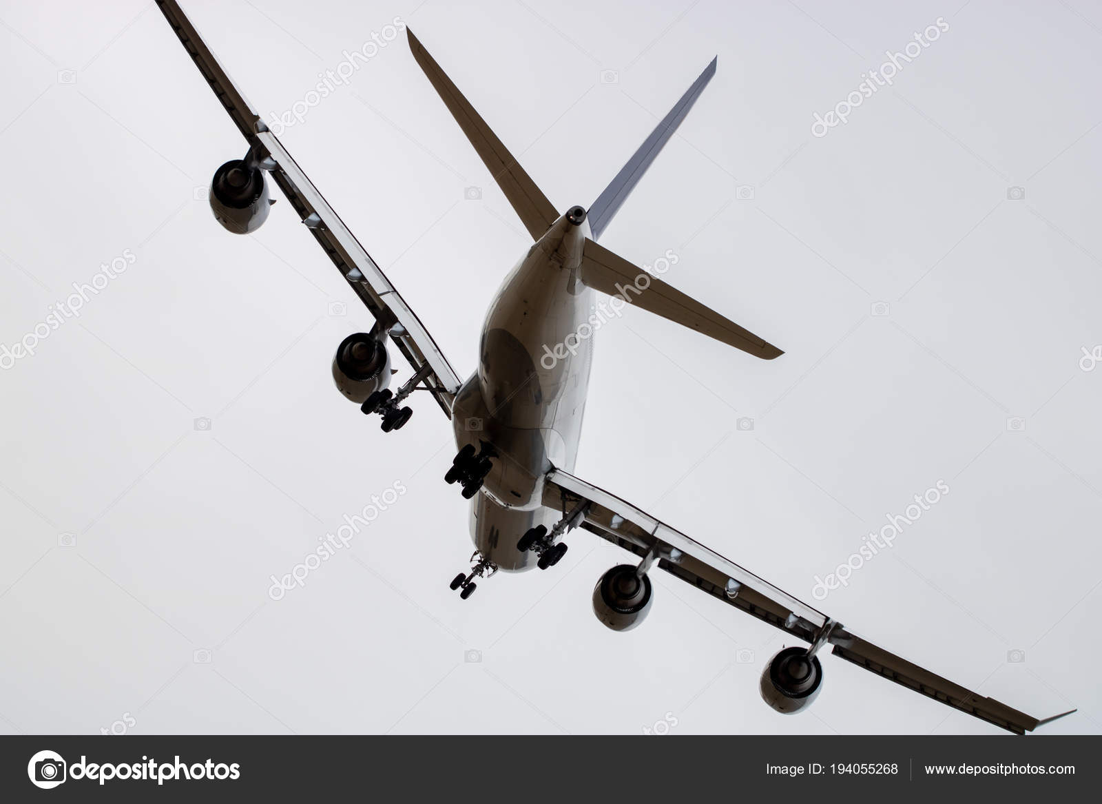 Dramatic angle of an airplane — Stock Photo © JimmyR #194055268