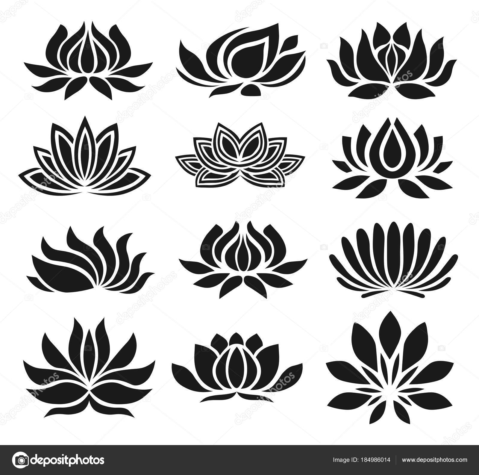 Lotus icons Stock Vector Image by ©Ollimay #184986014