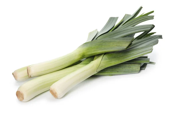 Leeks white background Stock Photos, Royalty Free Leeks white ...