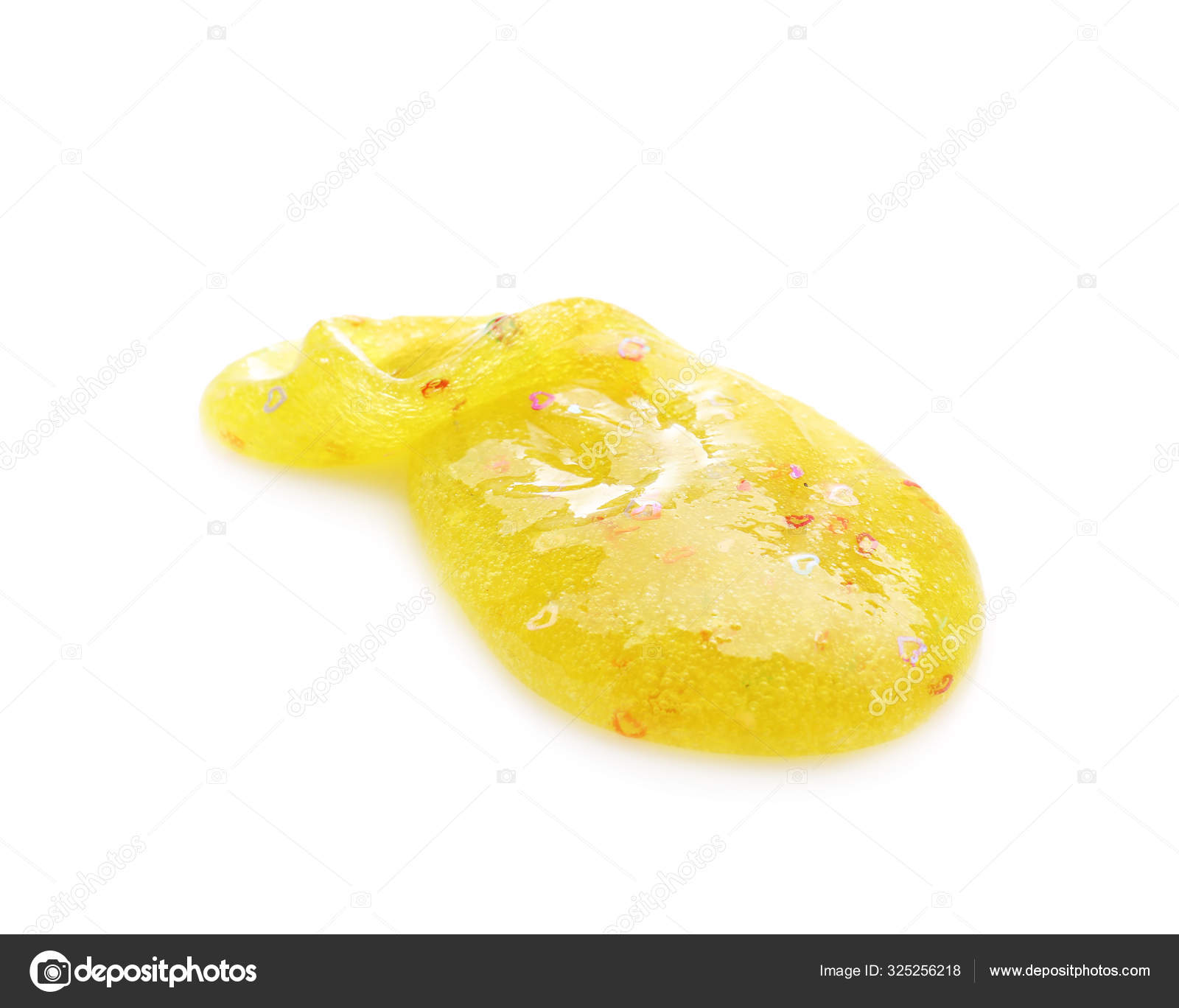 Yellow Slime Isolated White Antistress Toy Stock Photo by ©NewAfrica ...