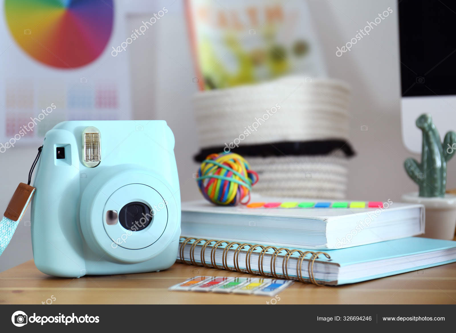 Digital Camera Notebooks Table Studio Modern Designer's Workplace ...