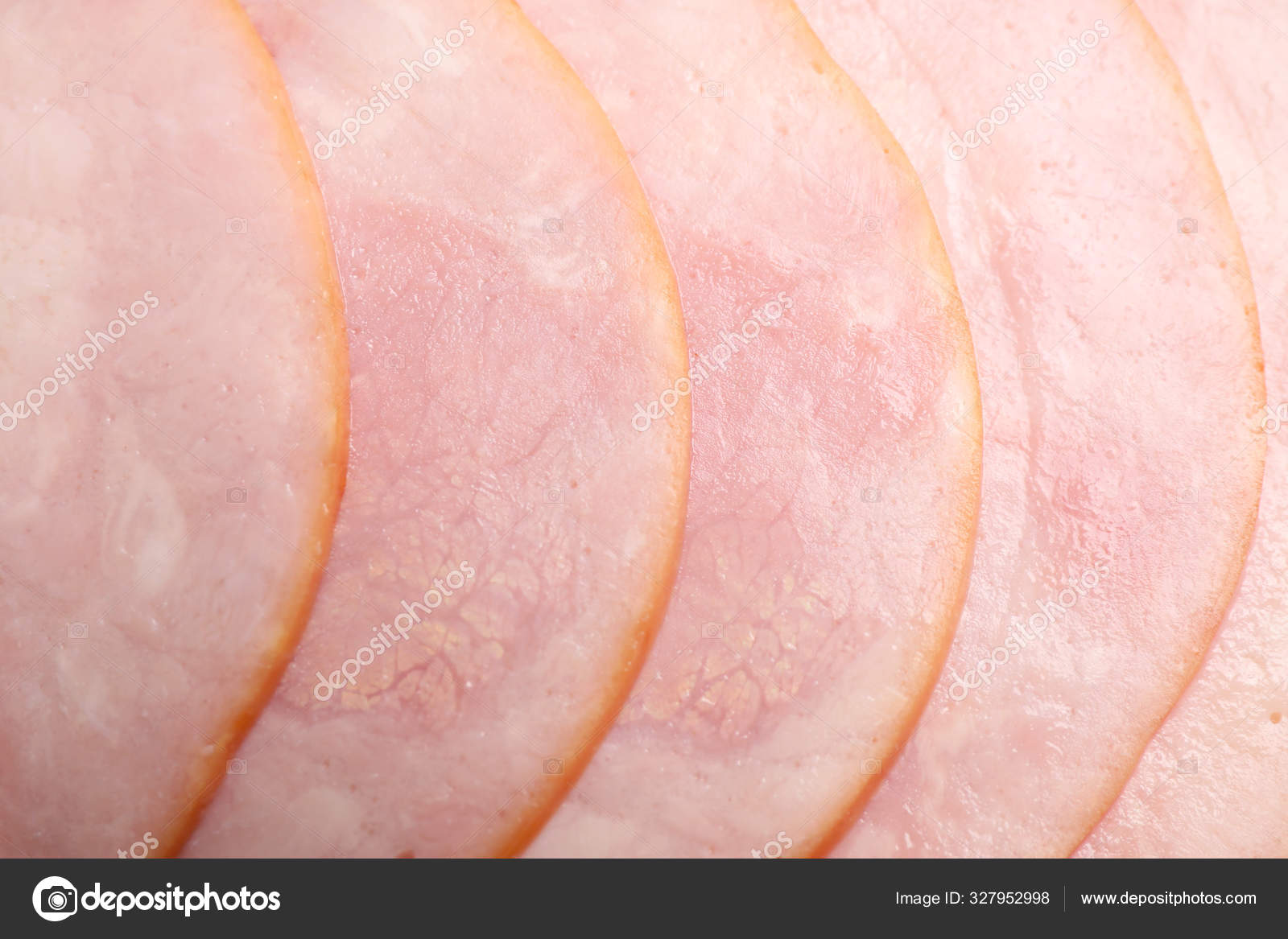 Slices Tasty Fresh Ham Background Top View Stock Photo by ©NewAfrica ...