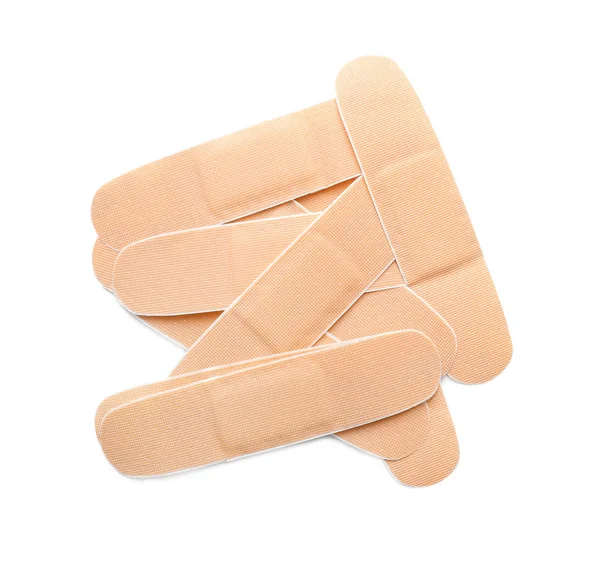 Different Medical Sticking Plasters Background Closeup First Aid Item ...