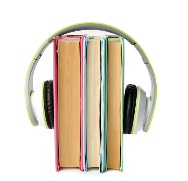 Books and headphones as audio books concept Stock Photo by ©belchonock ...