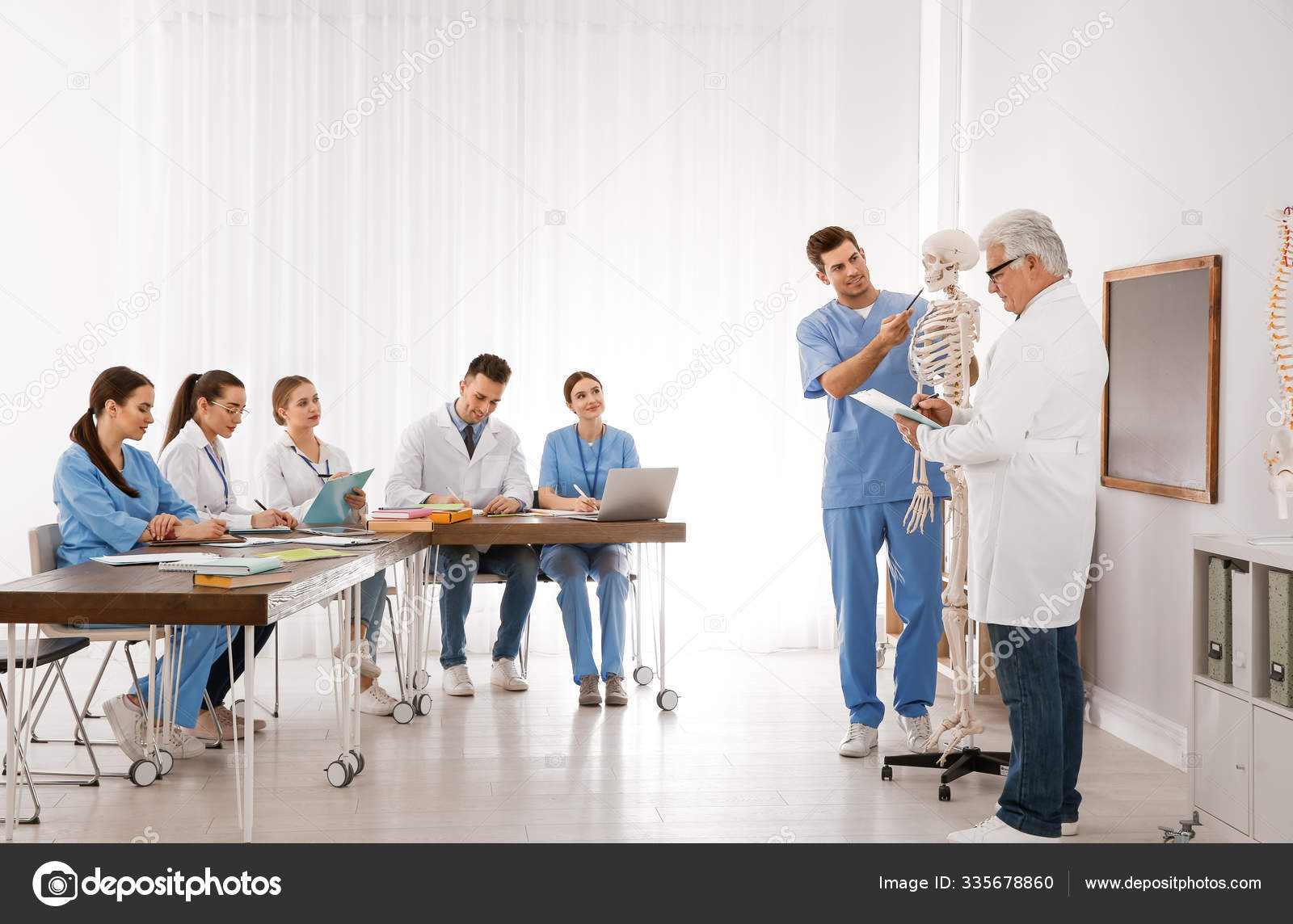 Students In Anatomy Class