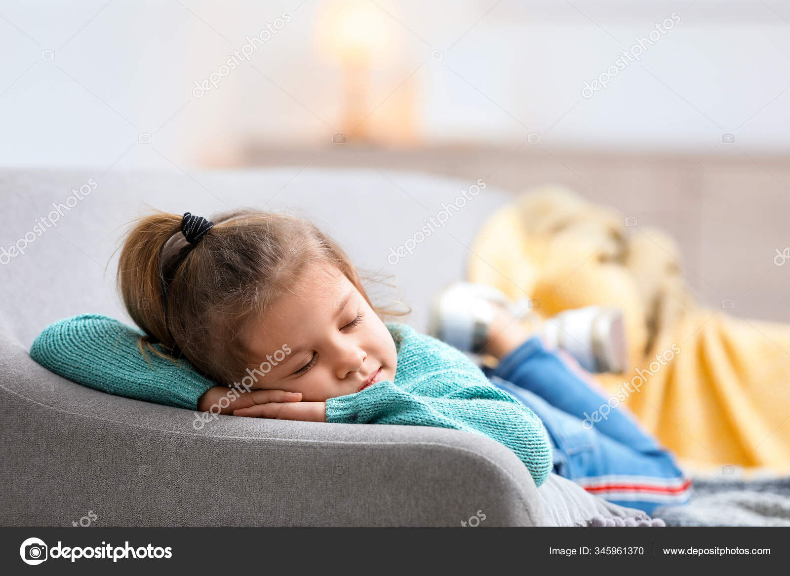 Cute Little Girl Sleeping Sofa Home Stock Photo by ©NewAfrica 345961370 Cute Little Girl Sleeping Sofa Home Stock Photo by ©NewAfrica 345961370
