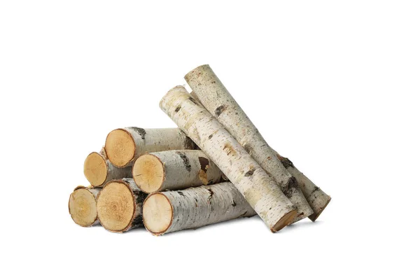 Stack of wood logs on white background Stock Photo by ©koya979 15879225