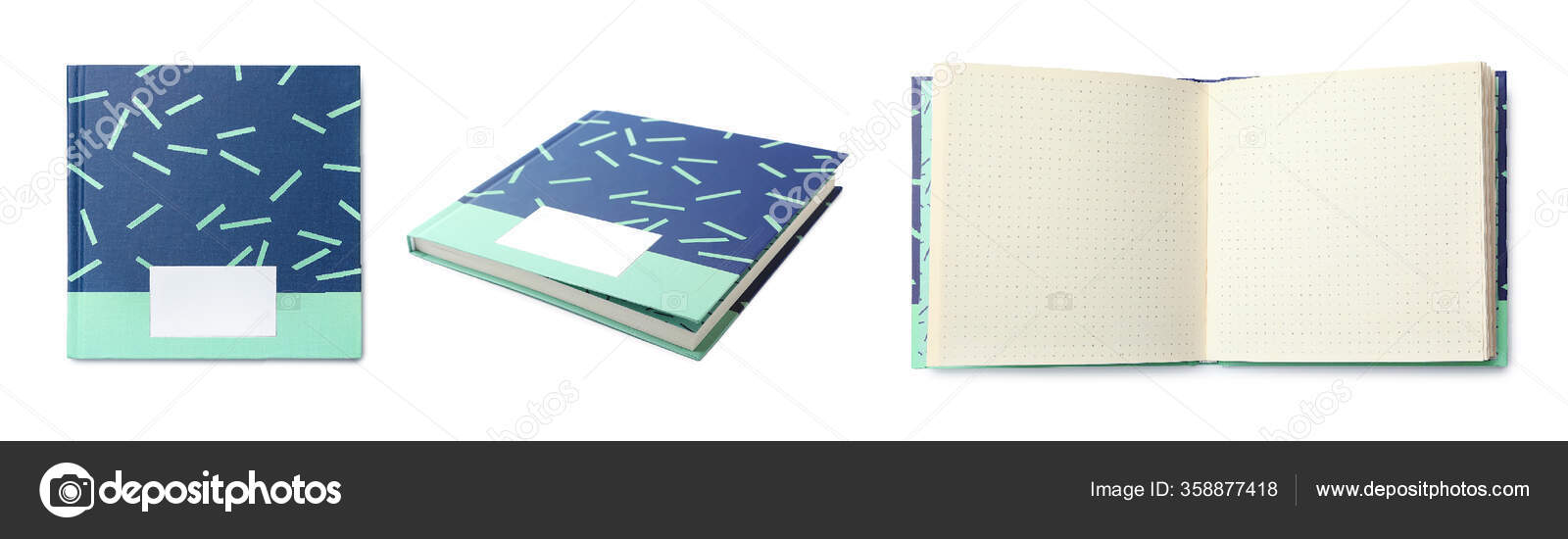 Set Notebooks White Background Banner Design Stock Photo by ©NewAfrica ...