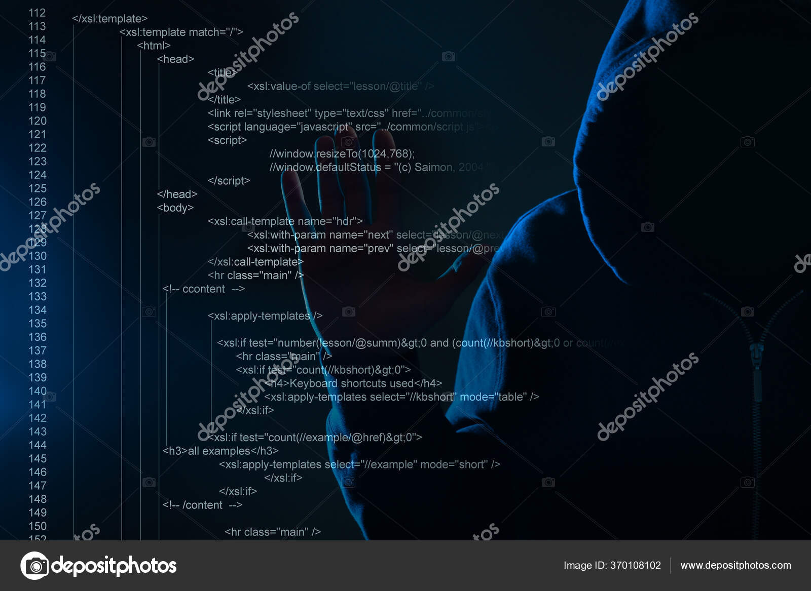 Hacker Using Digital Code Virtual Screen Darkness Cyber Crime Concept — Stock Photo © NewAfrica ...