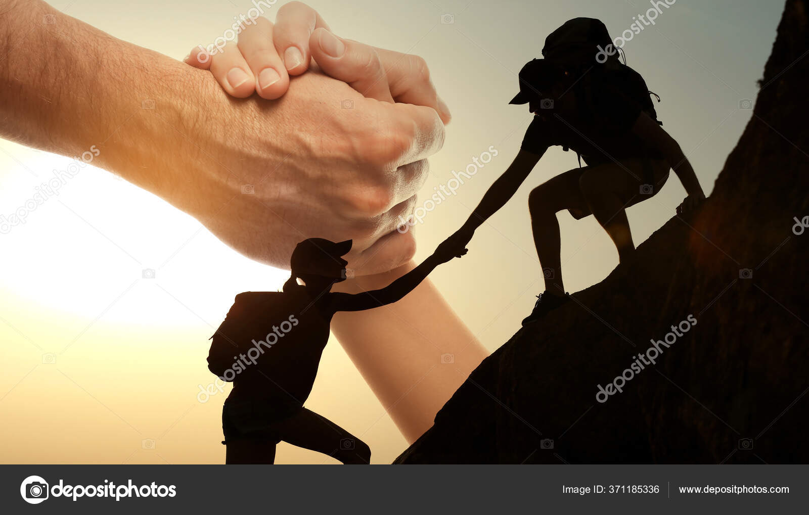 Helping Someone Up A Mountain