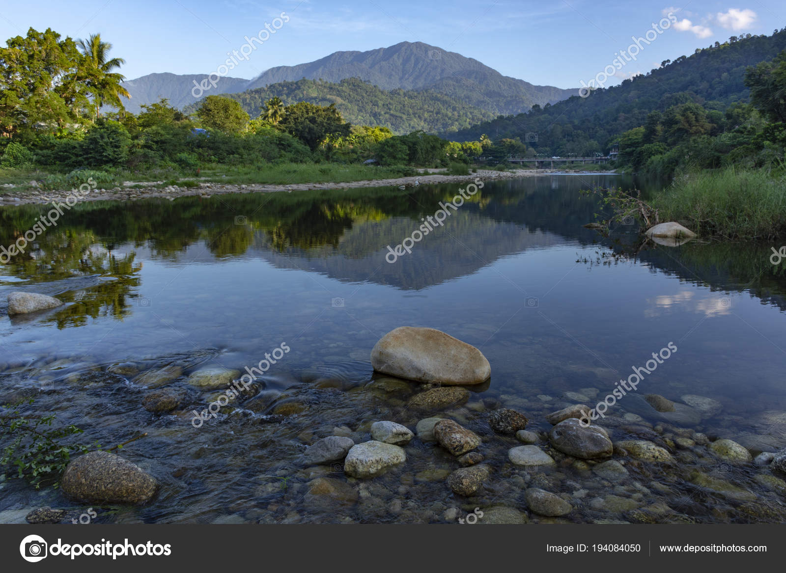 Streams, mountains and rivers. Nakhon Si Thammarat province, Tha Stock ...